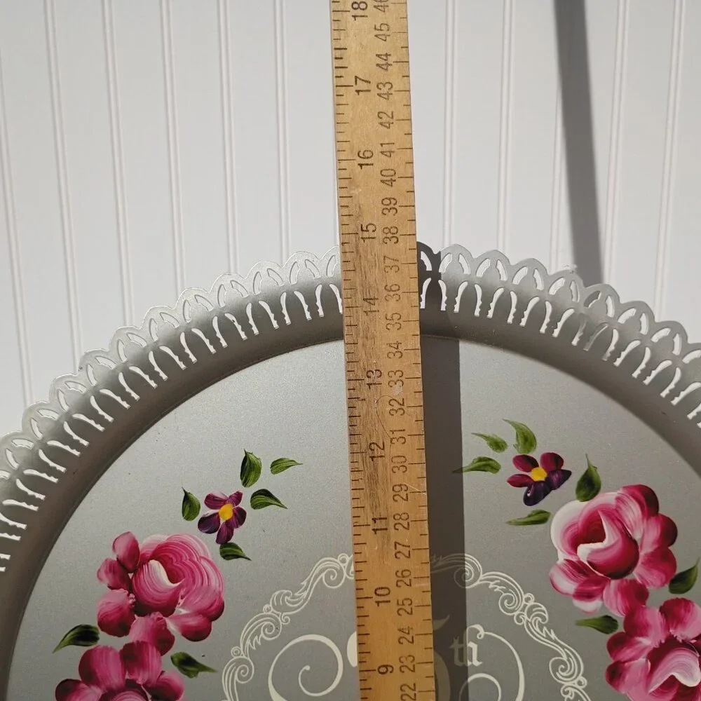 Nashco | Accents | Vintage Nashco Hand Painted 25th Anniversary Tray ...
